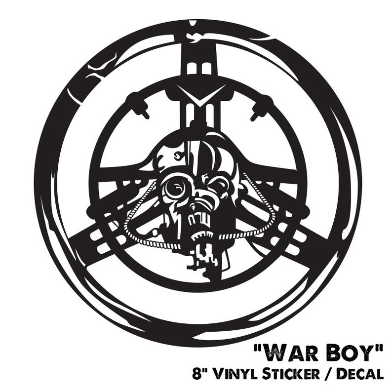8 Vinyl Sticker Warboys Mad Max Fury Road Halloween - Etsy