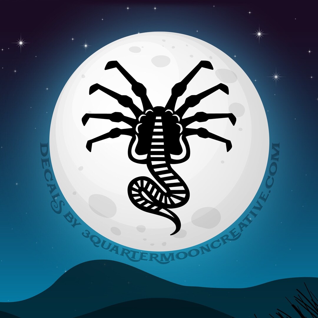 Alien Sticker, Facehugger Halloween Decoration, Science Fiction, Horror ...