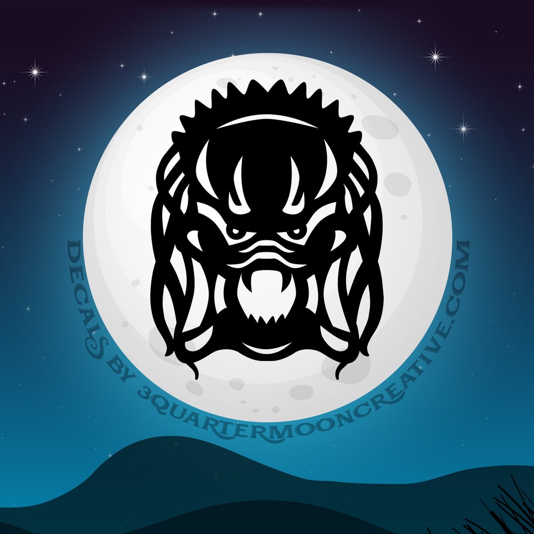 Predator, Predator Sticker, Predator Decal, Car Sticker, Laptop Sticker ...
