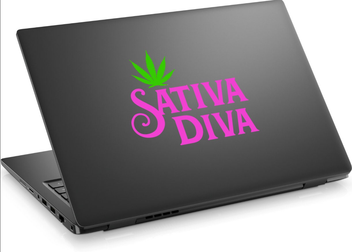 Sativa Diva for Your Car for Your Laptop Marijuana Decal - Etsy