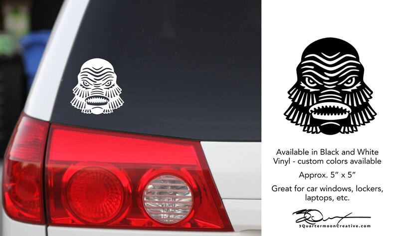 Vinyl Creature From the Black Lagoon Halloween / Sci Fi Horror DECAL ...