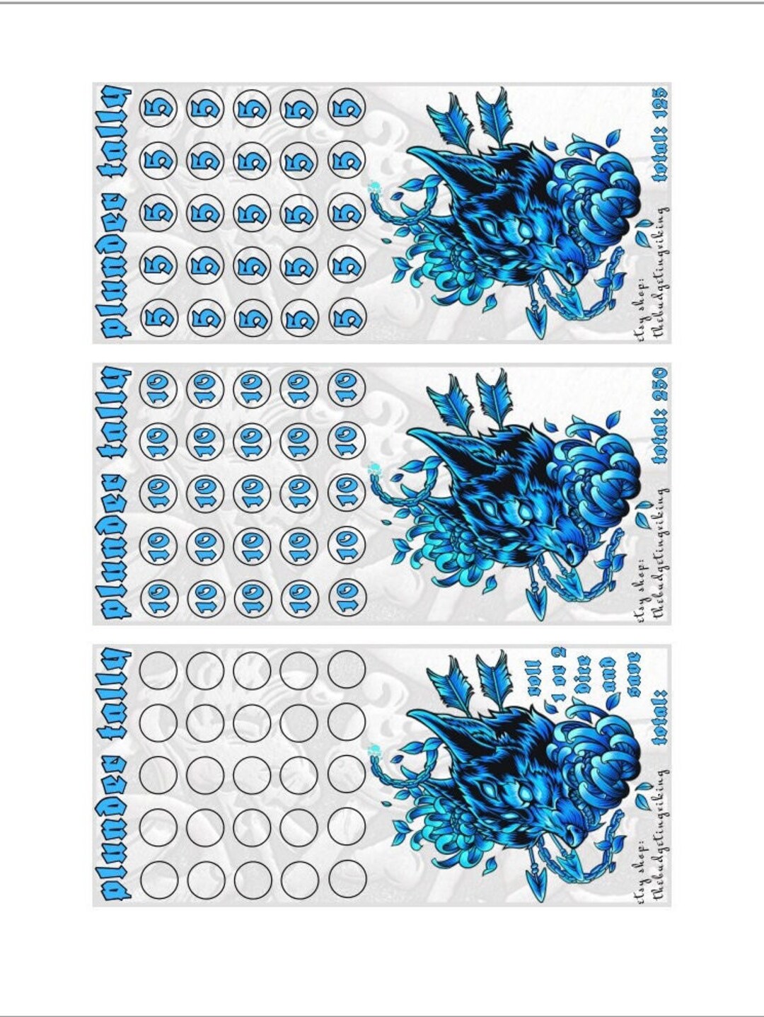 Plunder Tally Savings Challenge, Low Income, High Income, Blank Version ...