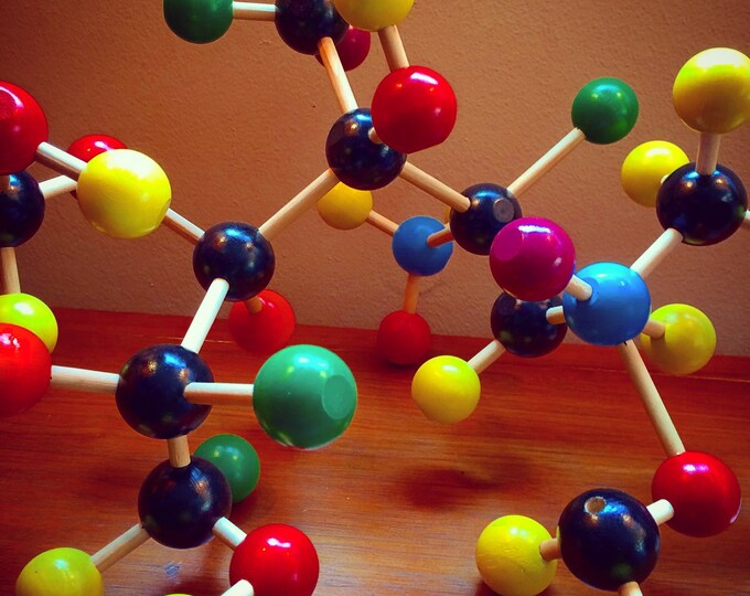 Vintage Wooden Molecular Model - Etsy