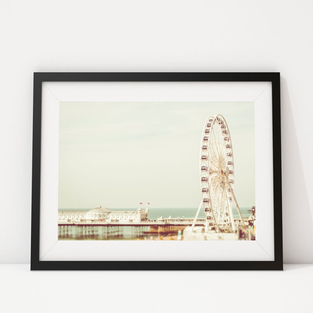 Brighton Pier Beach Photography Print Ferris Wheel - Etsy