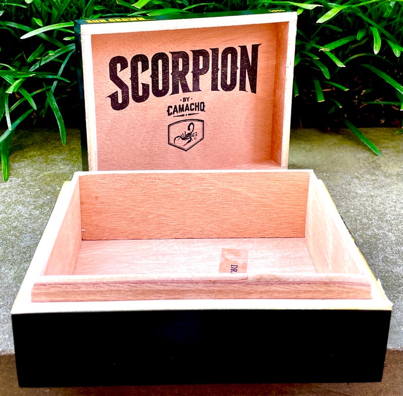 Camacho Scorpion Empty Cigar Box - Black - Etsy