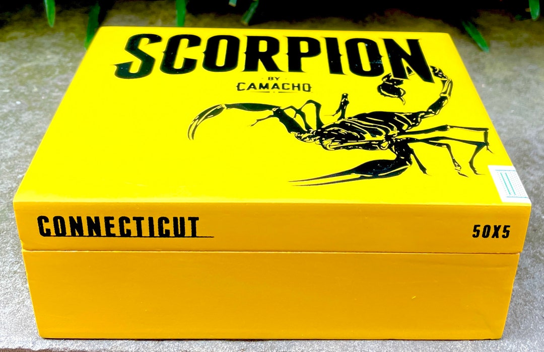Camacho Scorpion Empty Cigar Box - Yellow - Etsy