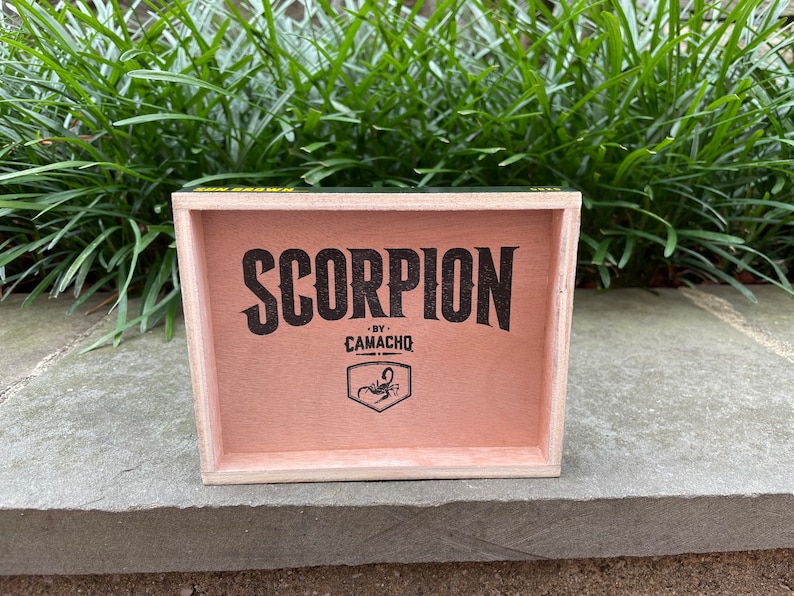 Camacho Scorpion Empty Cigar Box - Black - Etsy
