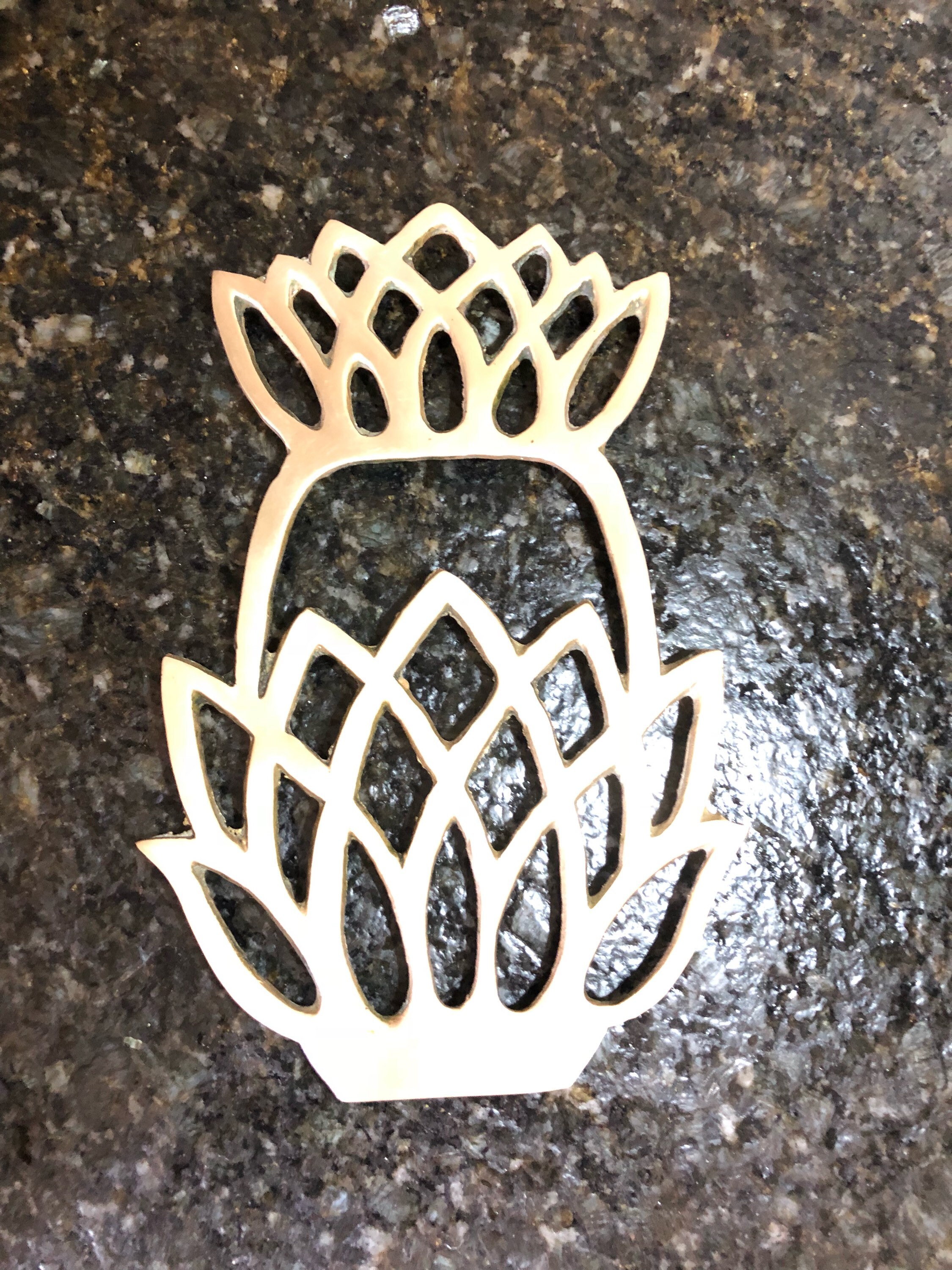 Brass Pineapple Trivet, Brass Pineapple Wall Decor, Brass Trivet ...