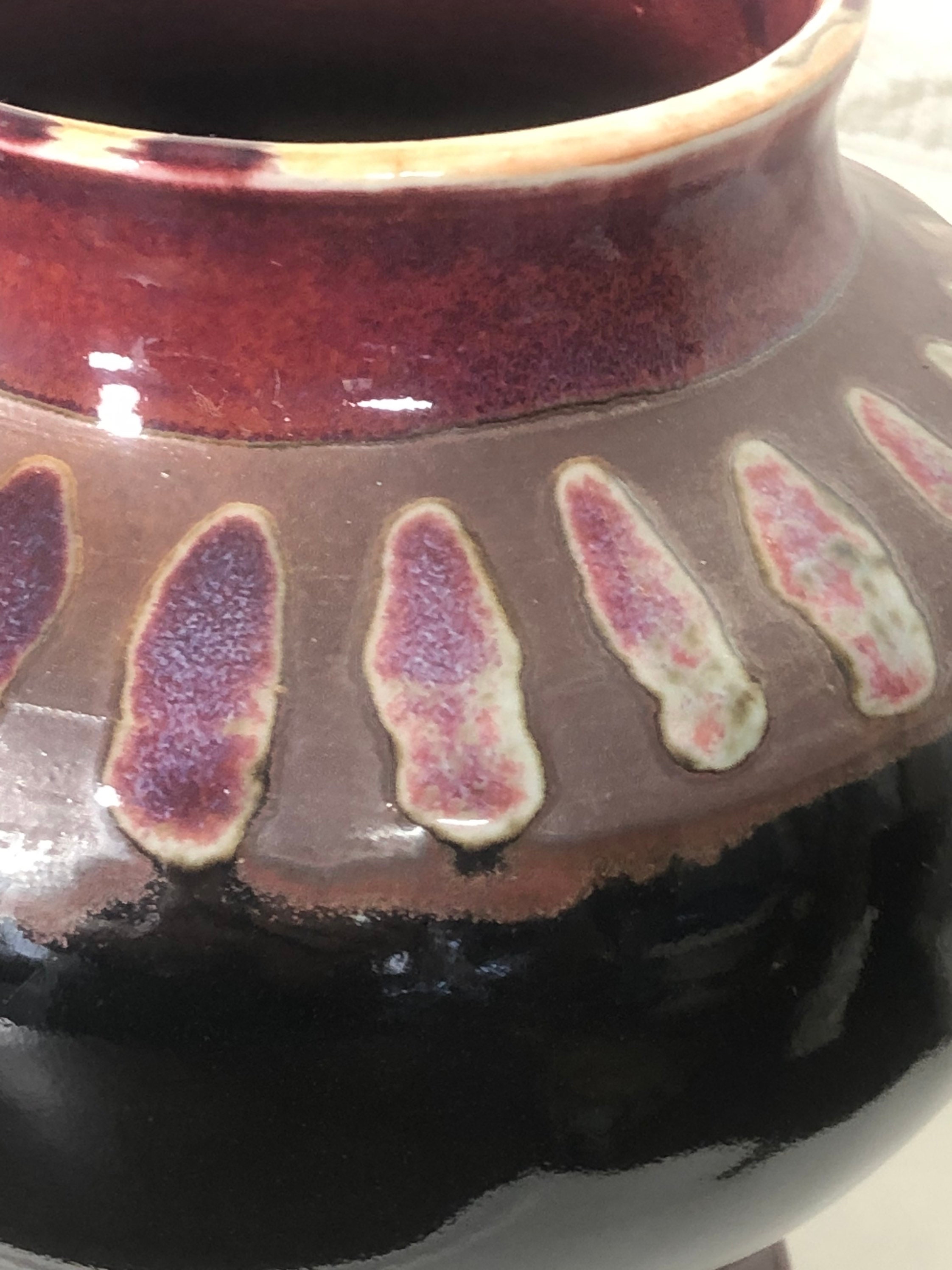 Vintage Studio Pottery, Signed Pottery Planter, Studio Pottery, Rich ...