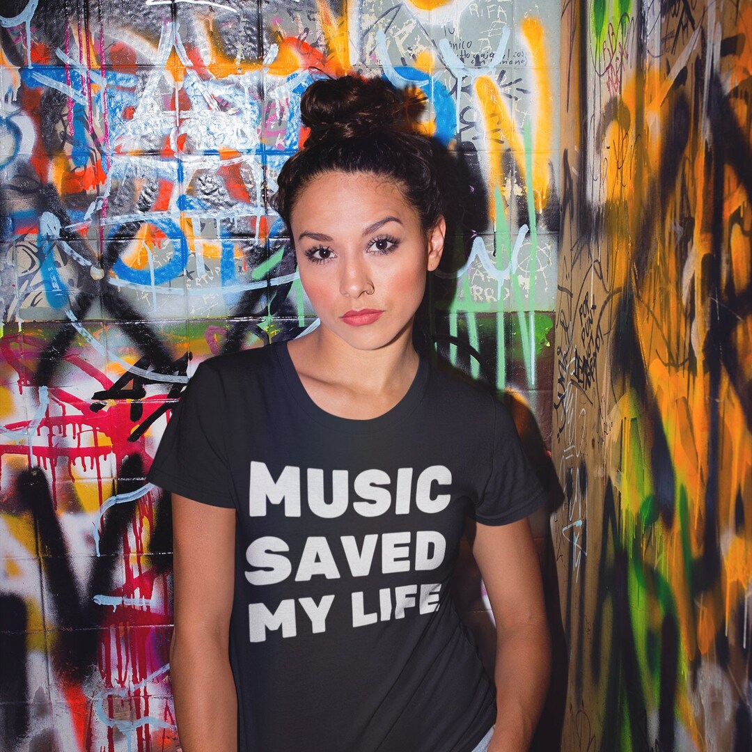 Music Saved My Life New Favorite Concert Tee Short-sleeve Unisex T ...