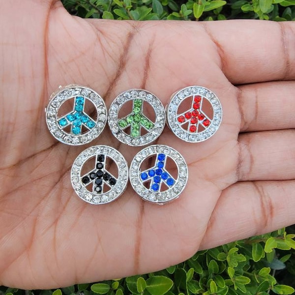 Rhinestone Peace - Etsy