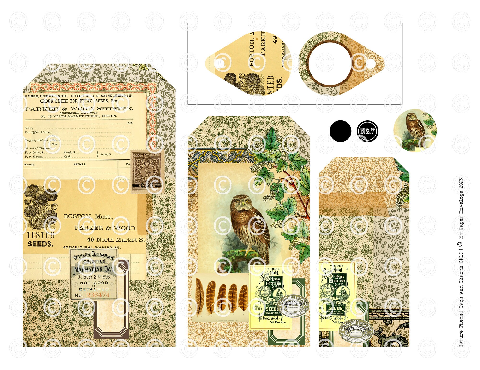 DK10 Nature Themed Tags and Charms - Etsy