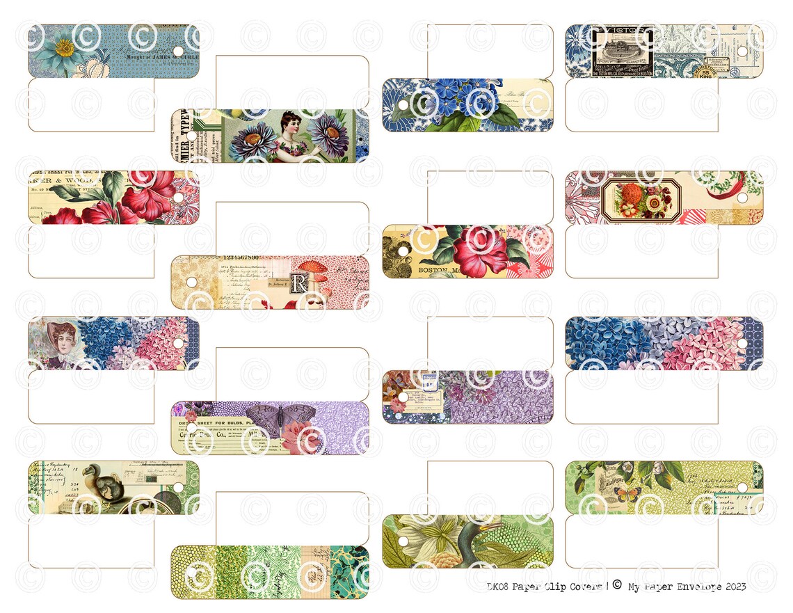 DK11 Nature Themed Paper Clip Covers - Etsy