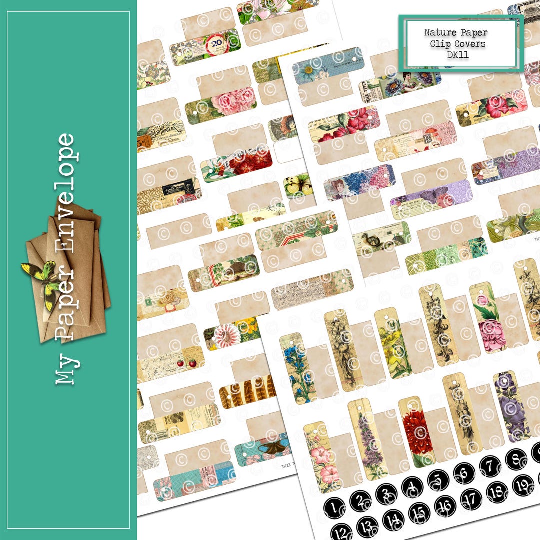 DK11 Nature Themed Paper Clip Covers - Etsy