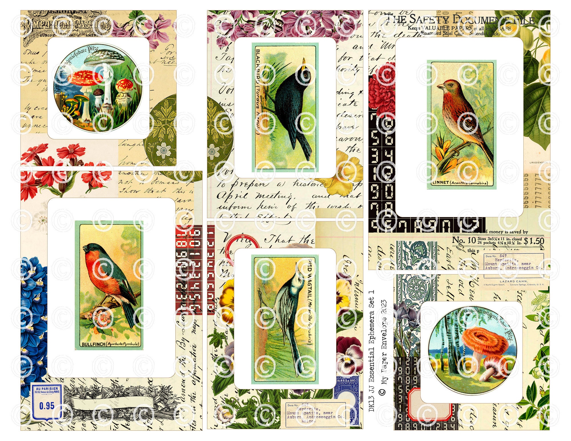 DK13 JJ Essential Ephemera Set 1 - Etsy