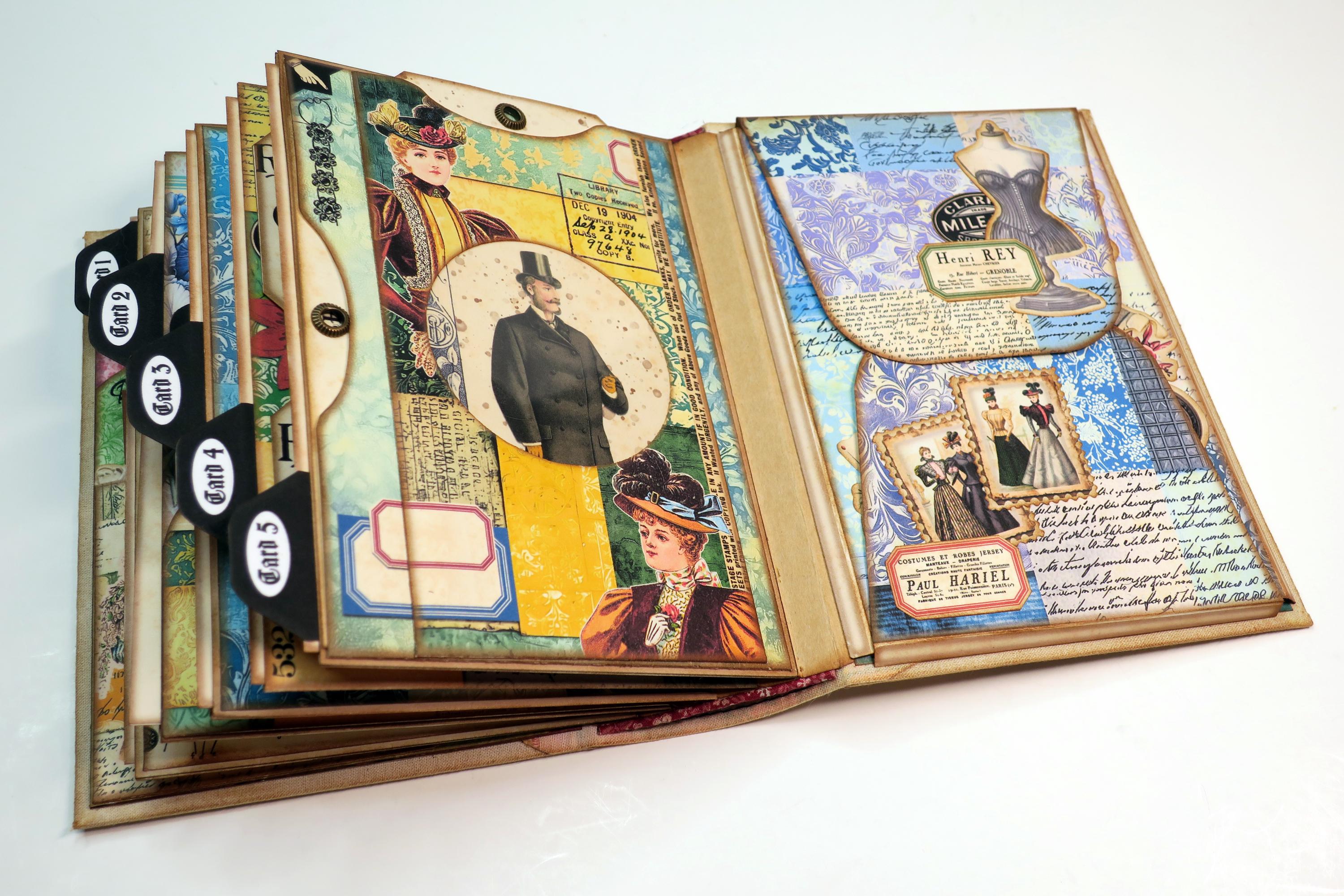 DK37 Antique Fashion Mini Book - Etsy