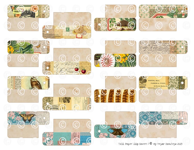 DK11 Nature Themed Paper Clip Covers - Etsy