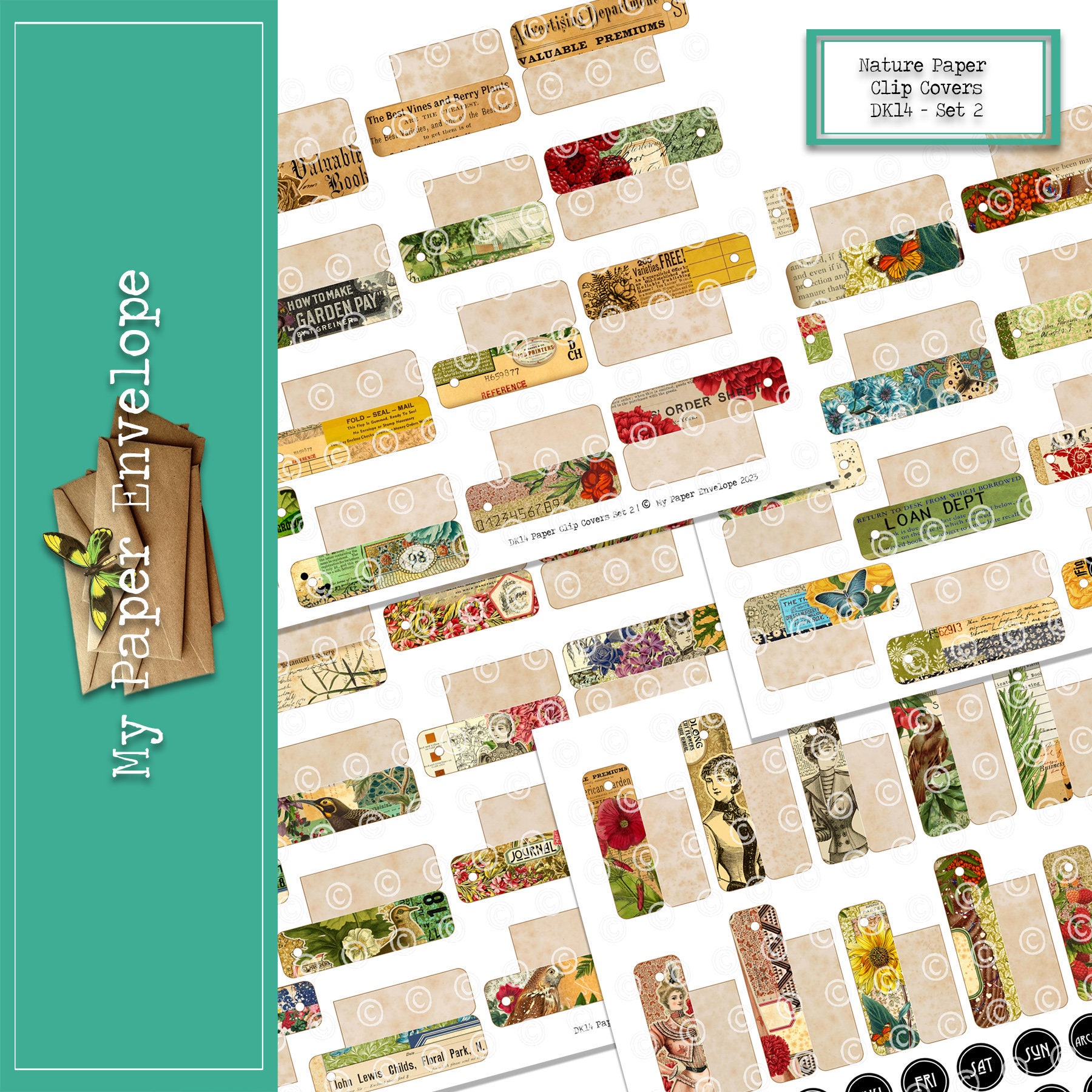 DK14 Paper Clip Covers Set 2 - Etsy