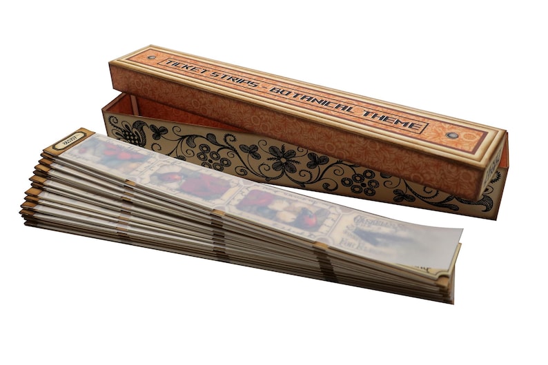 DK44 Nature Themed Strip Tickets - Etsy