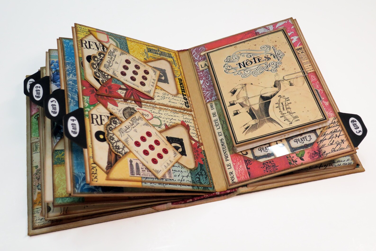 DK37 Antique Fashion Mini Book - Etsy