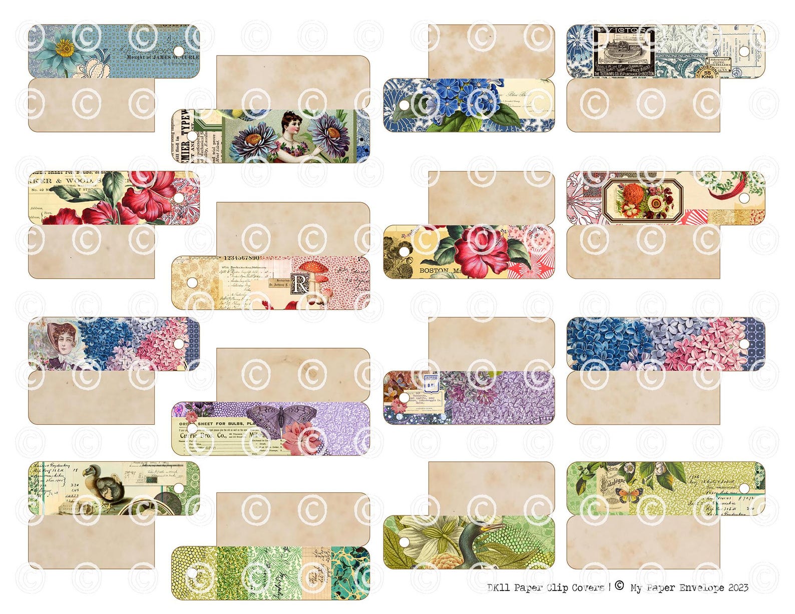 DK11 Nature Themed Paper Clip Covers - Etsy