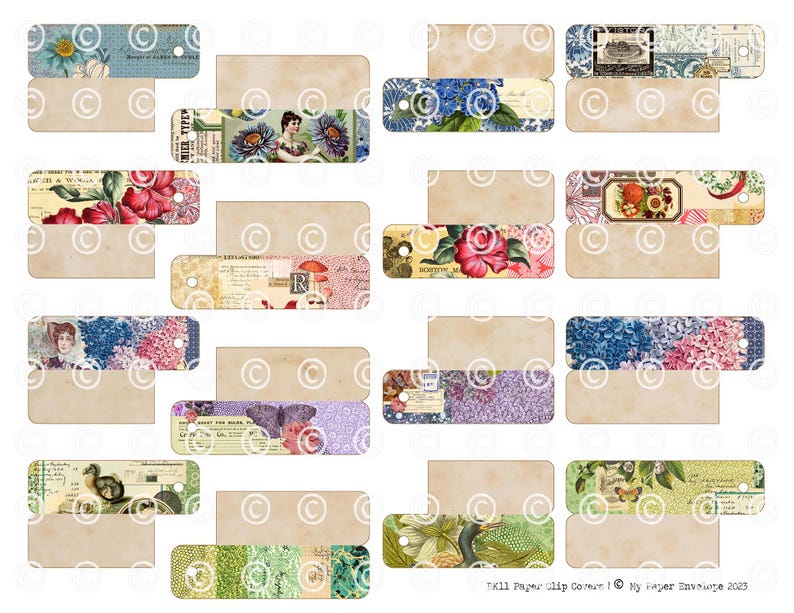 DK11 Nature Themed Paper Clip Covers - Etsy