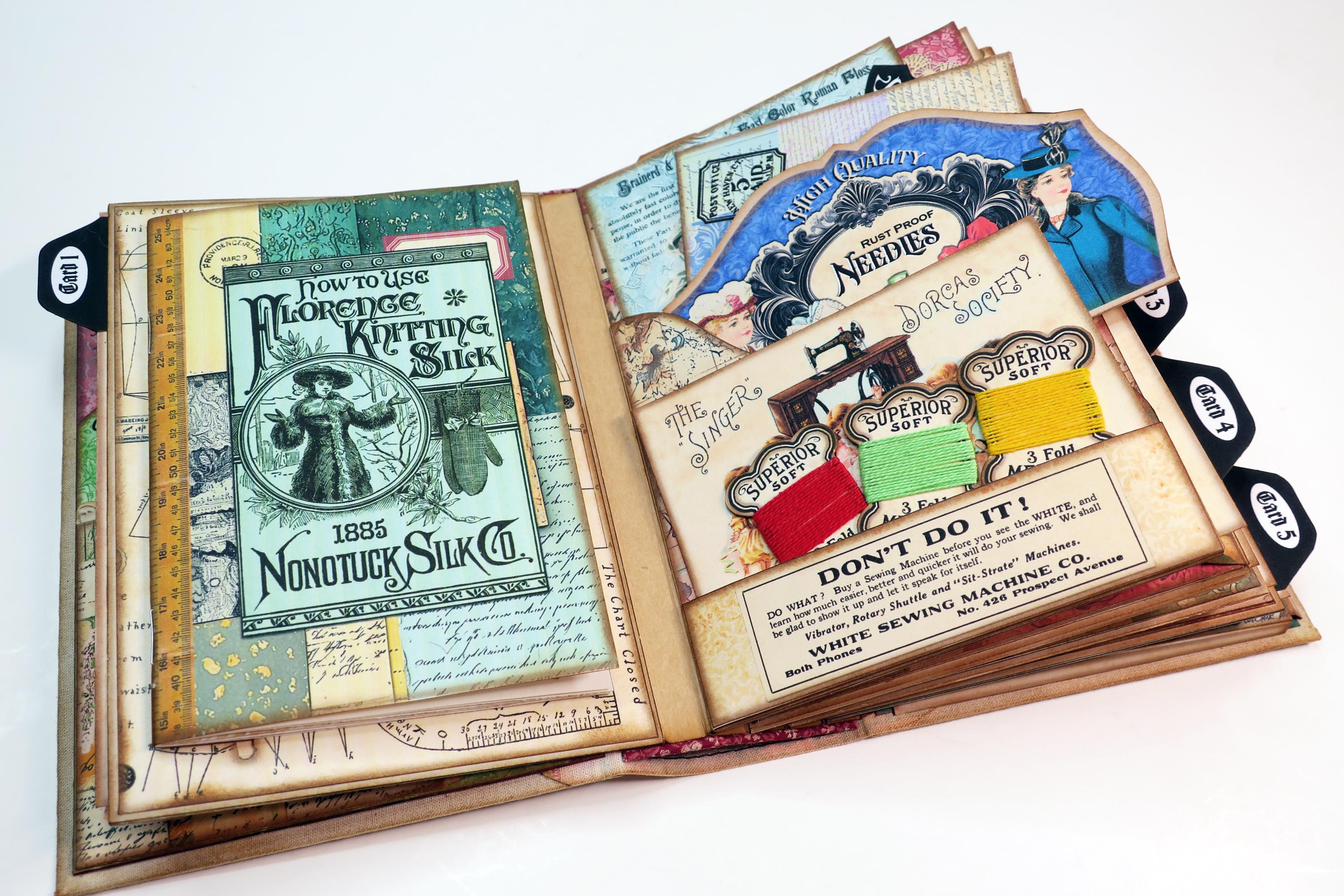 DK37 Antique Fashion Mini Book - Etsy