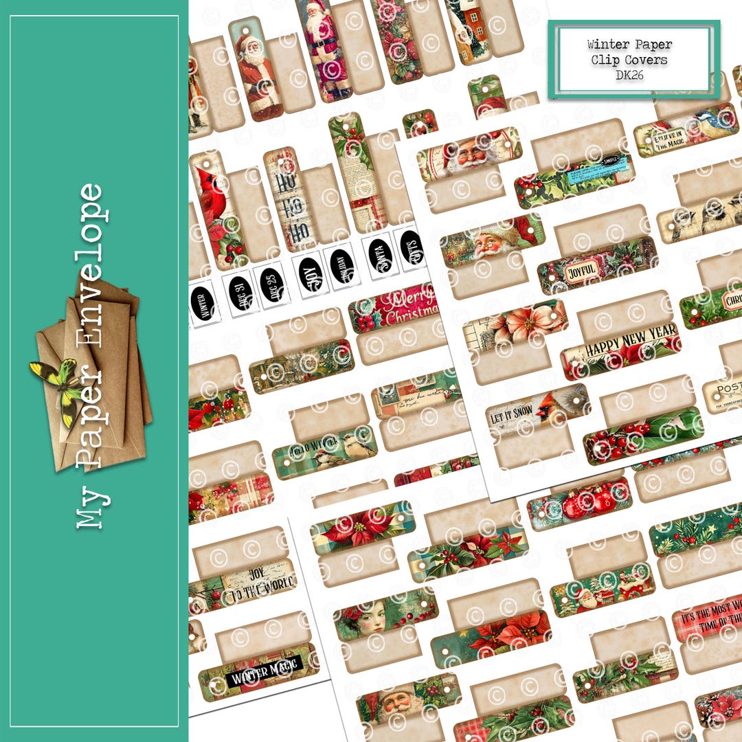 DK26 Winter Paper Clip Covers - Etsy