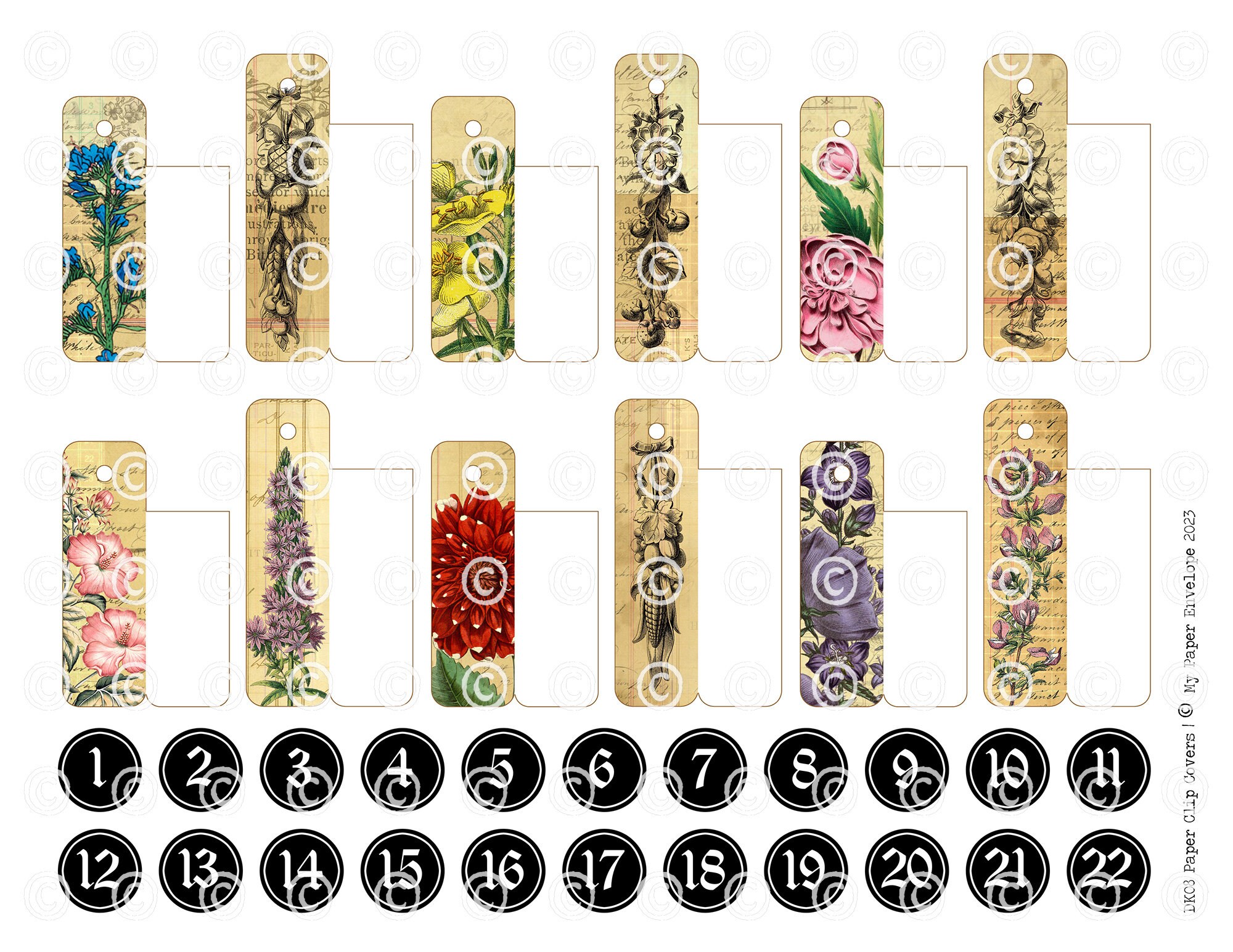 DK11 Nature Themed Paper Clip Covers - Etsy