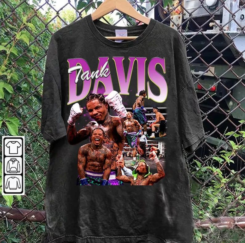 Vintage 90s Graphic Style Gervonta Davis Tshirt Tank Davis Sweatshirt ...