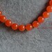 Hand Knotted 12mm Orange Jade Necklace, Dyed Color - Etsy