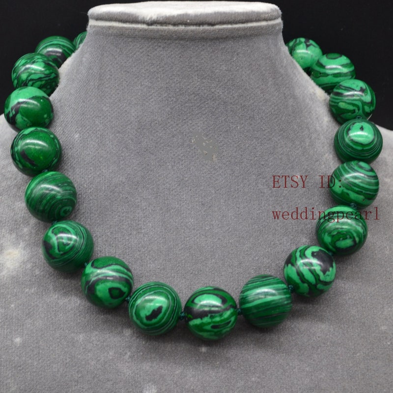 Malachite 20mm - Etsy