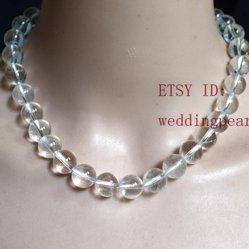Rock Crystal Necklace - Etsy