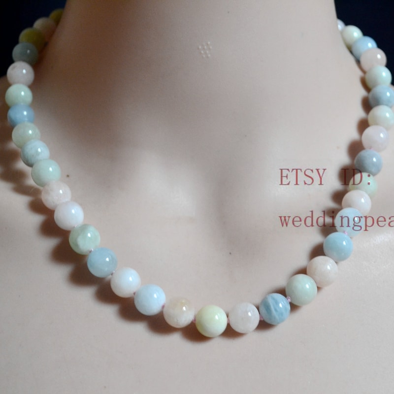 Morganite Necklace - Etsy