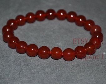Dark Red Bracelet - Etsy