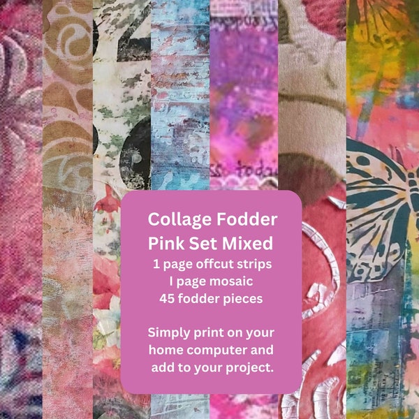 Mixed Pink Strips - Etsy