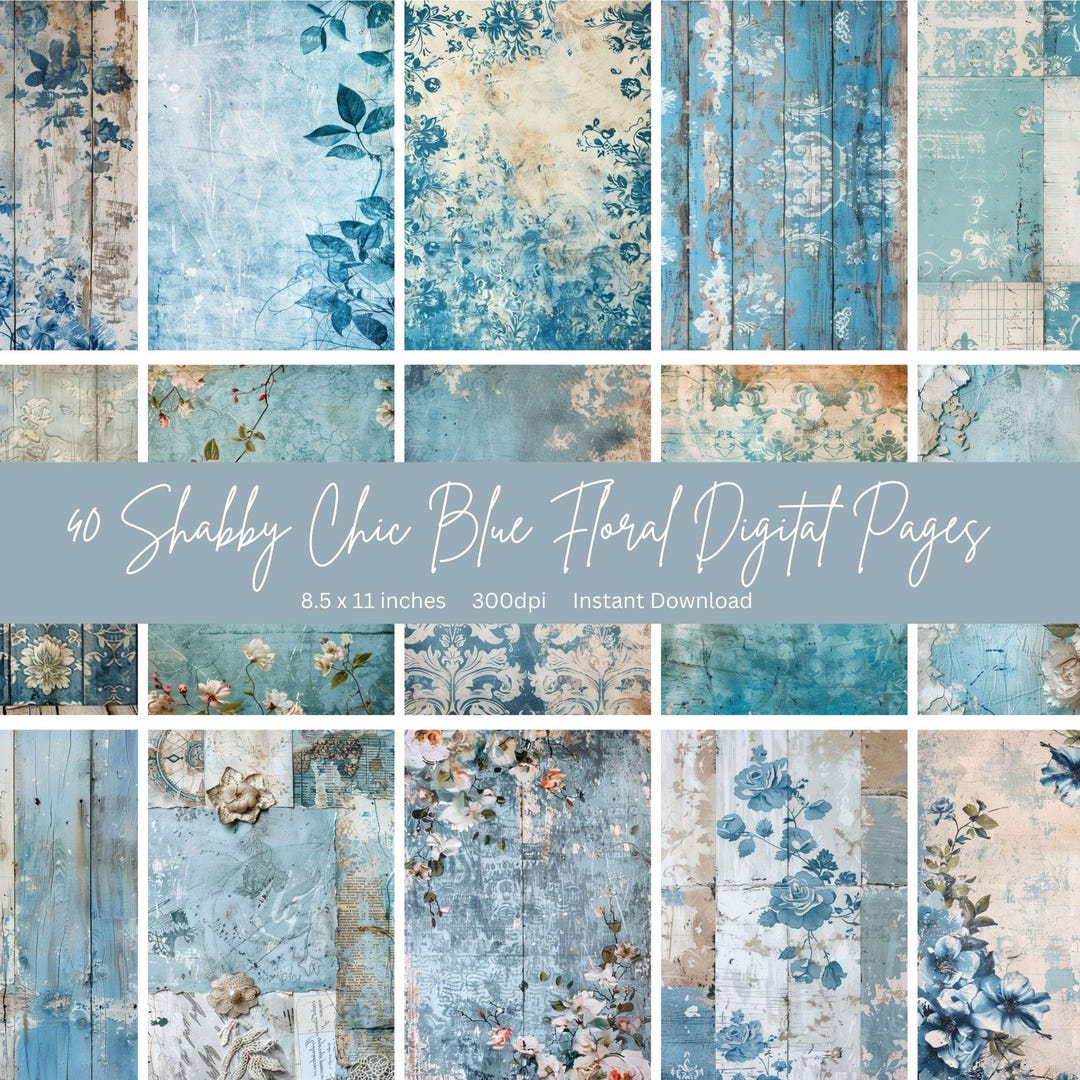 8.5 X 11 Inch Junk Journal Paper Scrapbook Paper Digital Junk Journal ...