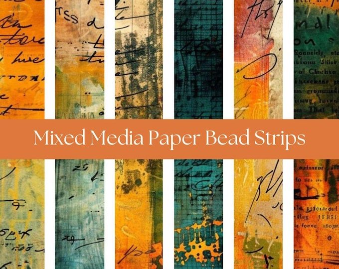 A4 Paper Bead Strips DIY Beads Paper Beads Make Your Own Beads DIY ...