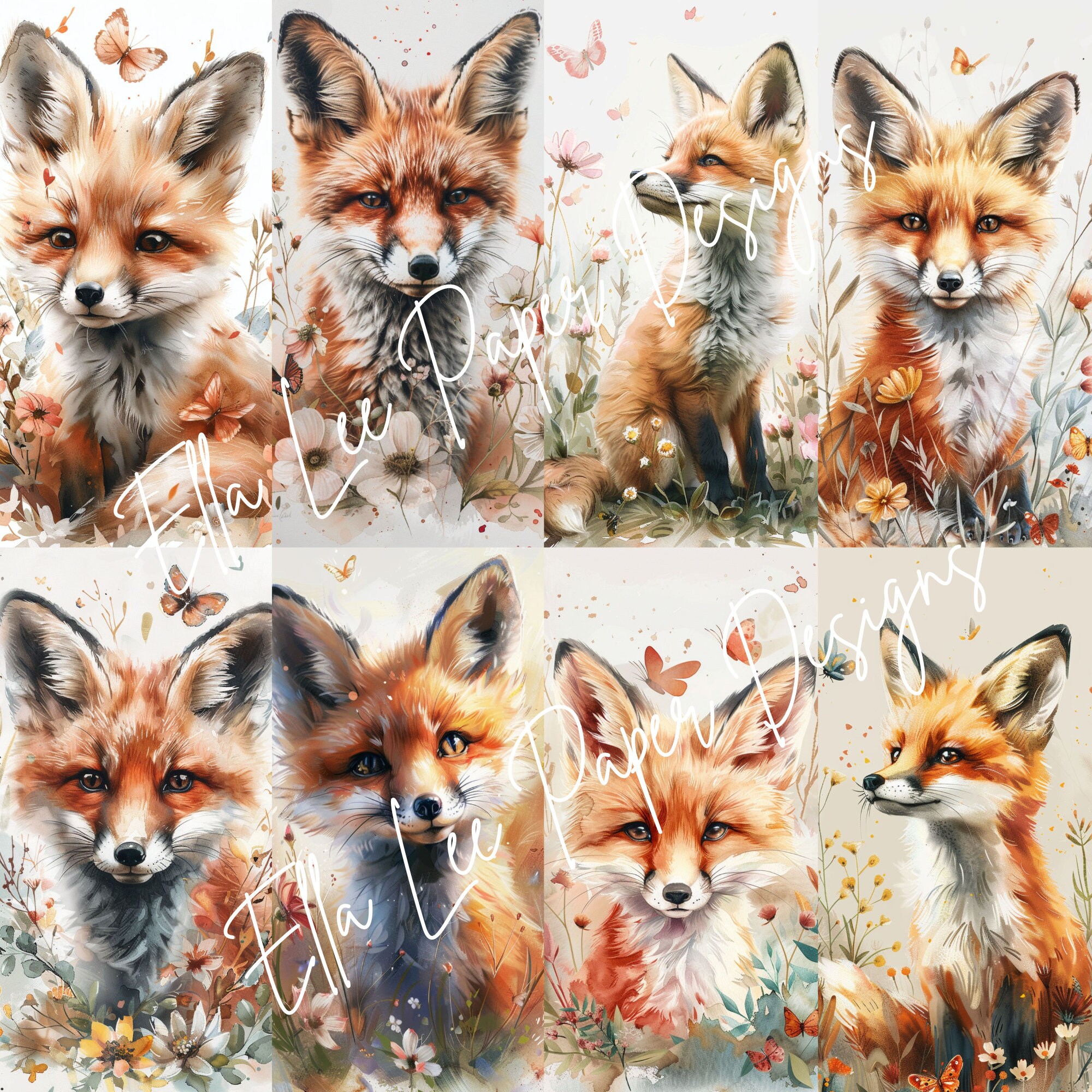 60 Woodland Animals Paper Designs A4 Size Perfect for Junk Journal ...