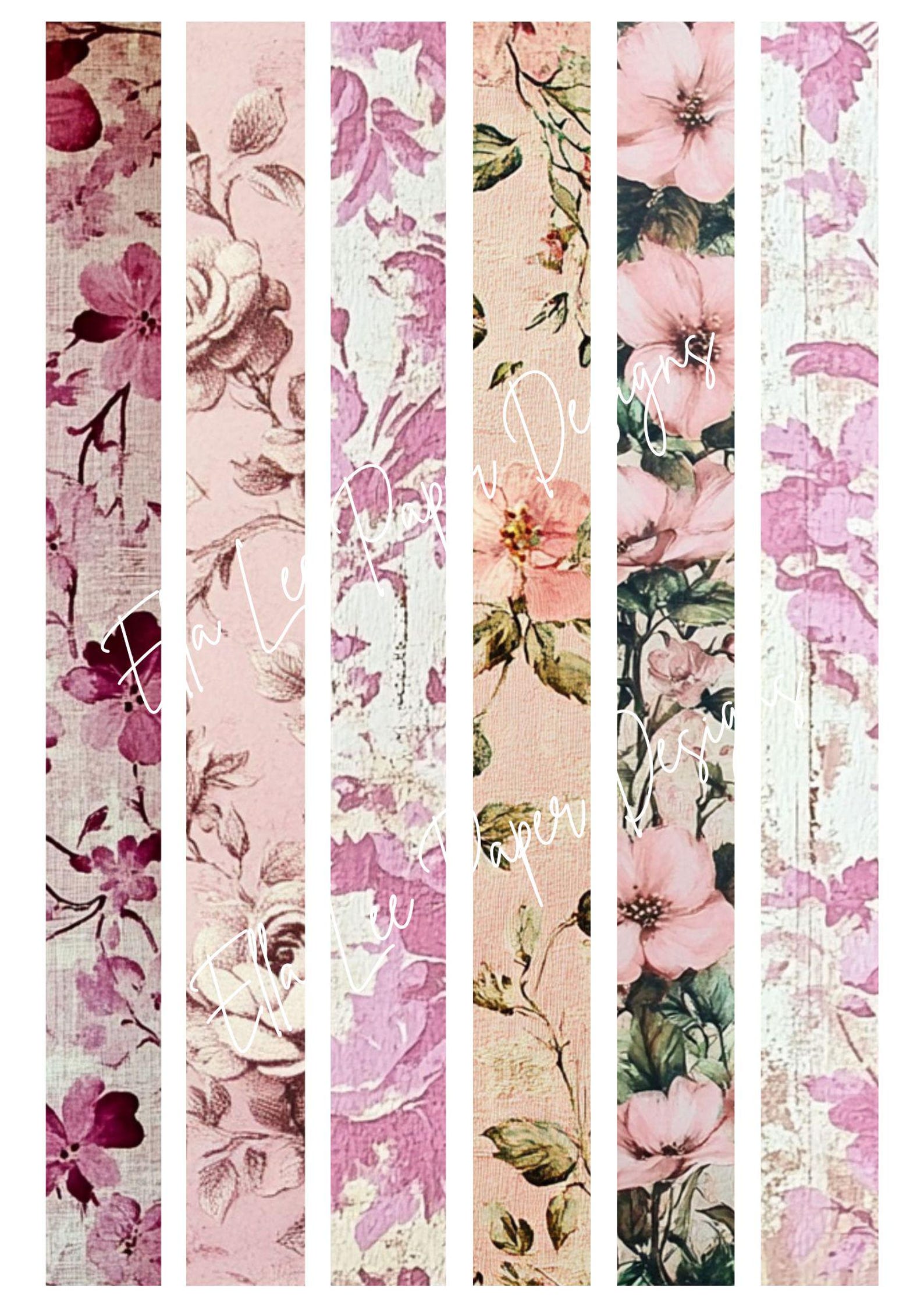 A4 | Paper Bead Strips | 6 Pages- 36 Colourful Strips | Shabby Chic ...