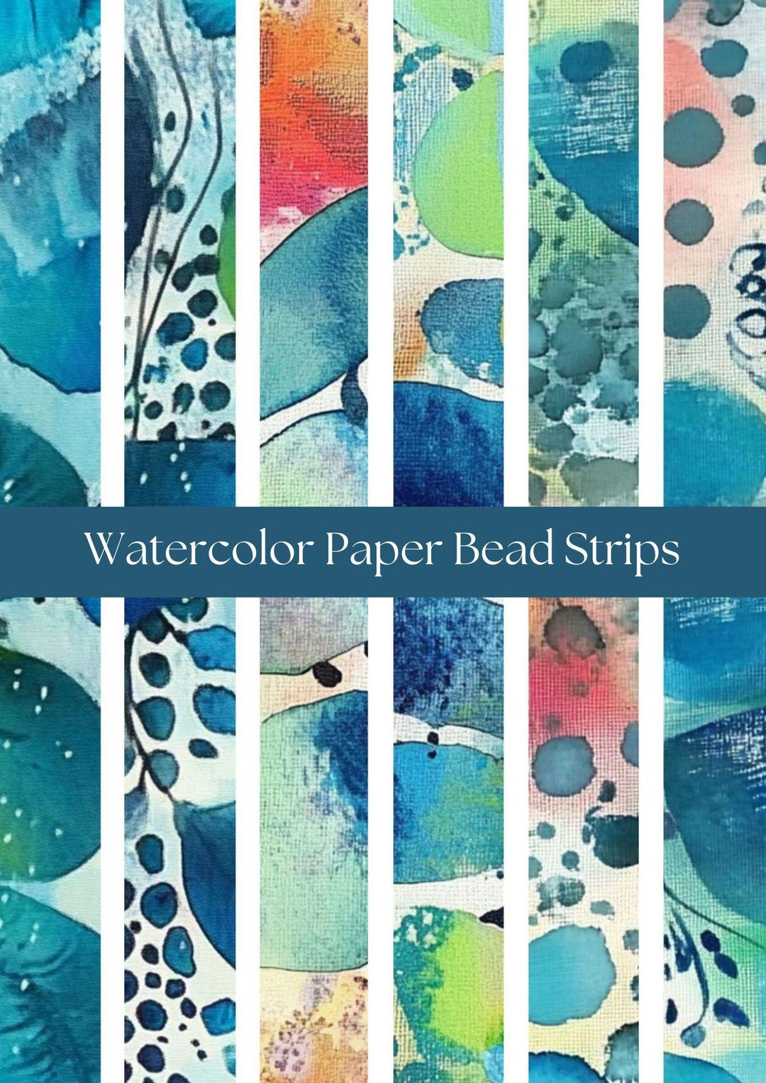 A4 Paper Bead Strips DIY Beads Paper Beads Make Your Own Beads DIY ...