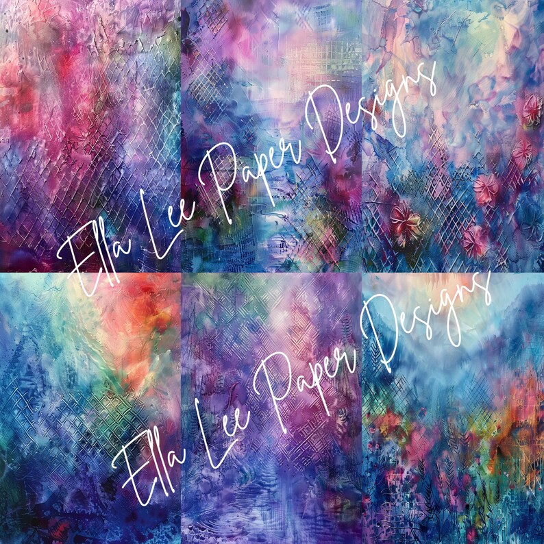 20 Mixed Media Paper Designs | A4 Size | Perfect for Junk Journal Pages ...