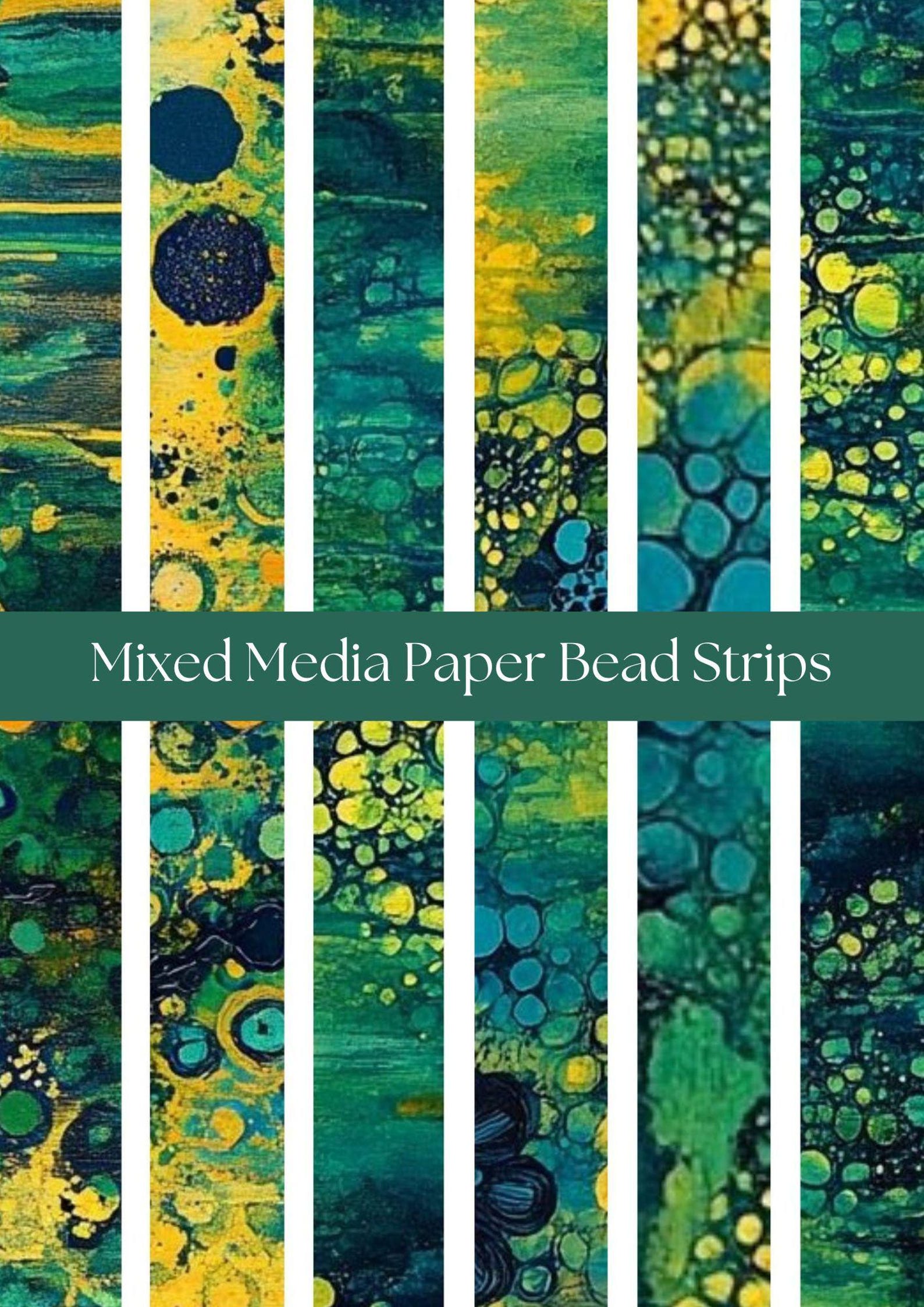 A4 Paper Bead Strips DIY Beads Paper Beads Make Your Own Beads DIY ...