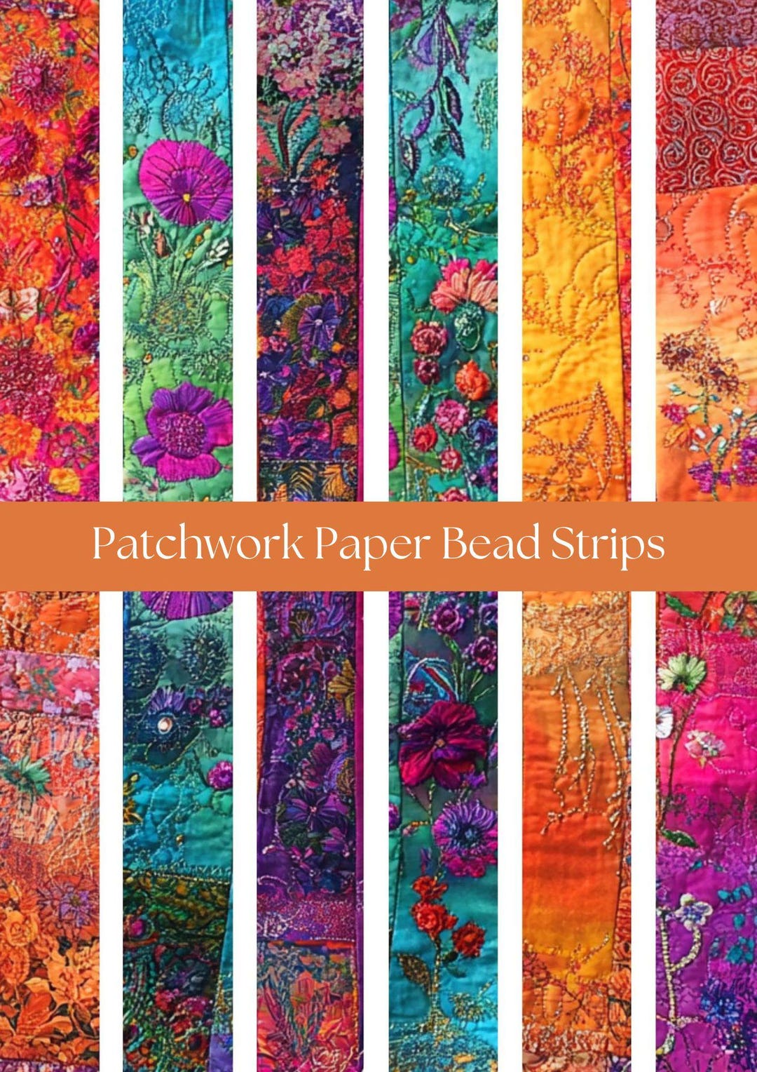 A4 Paper Bead Strips DIY Beads Paper Beads Make Your Own Beads DIY ...