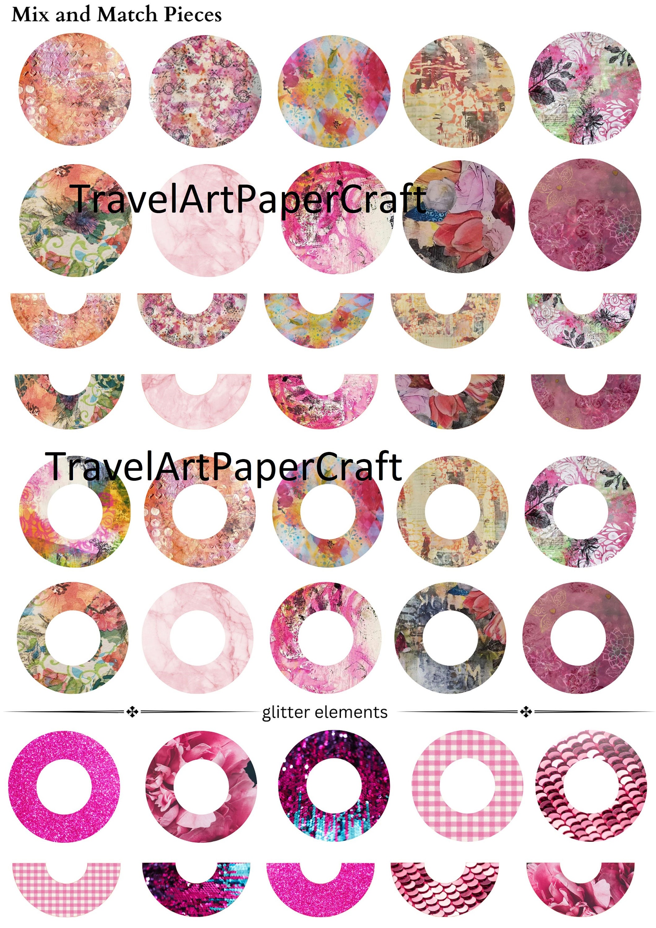 Paper Jewellery Set Pink- Make Your Own Paper Beads and Matching ...