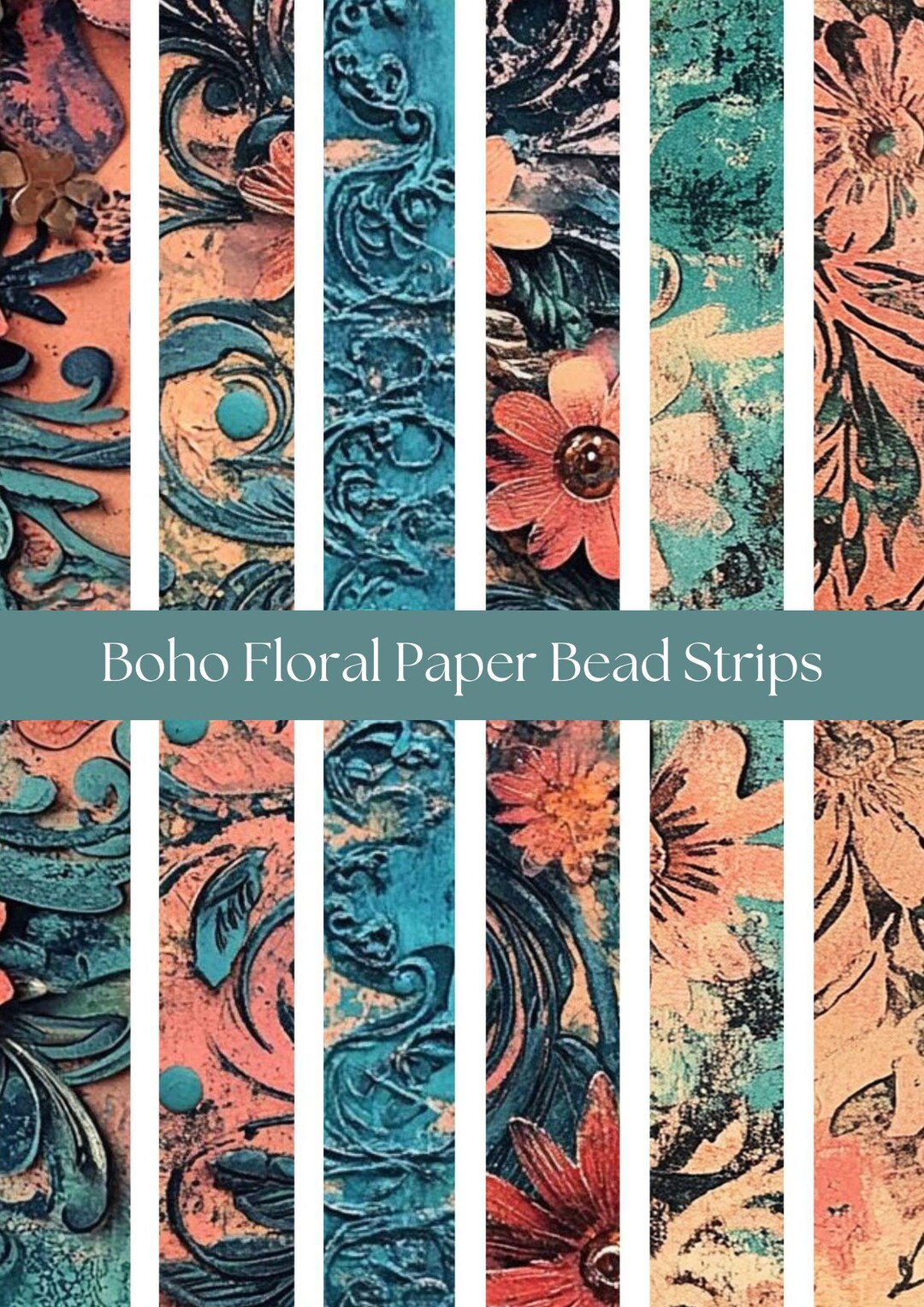 A4 Paper Bead Strips DIY Beads Paper Beads Make Your Own Beads DIY ...