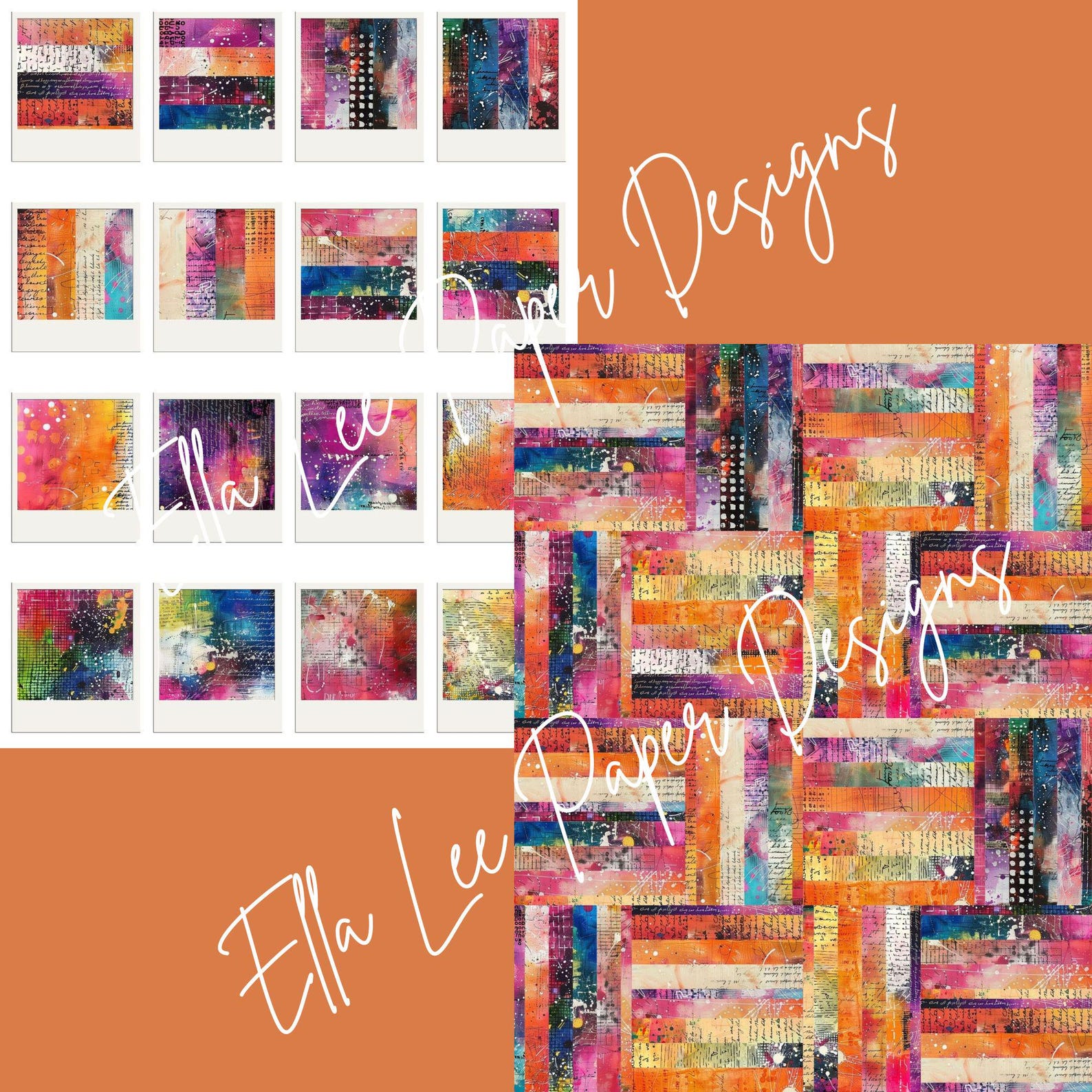 12 Collage Fodder Digital Papers | 8.5 X 11 Inches | Perfect for ...