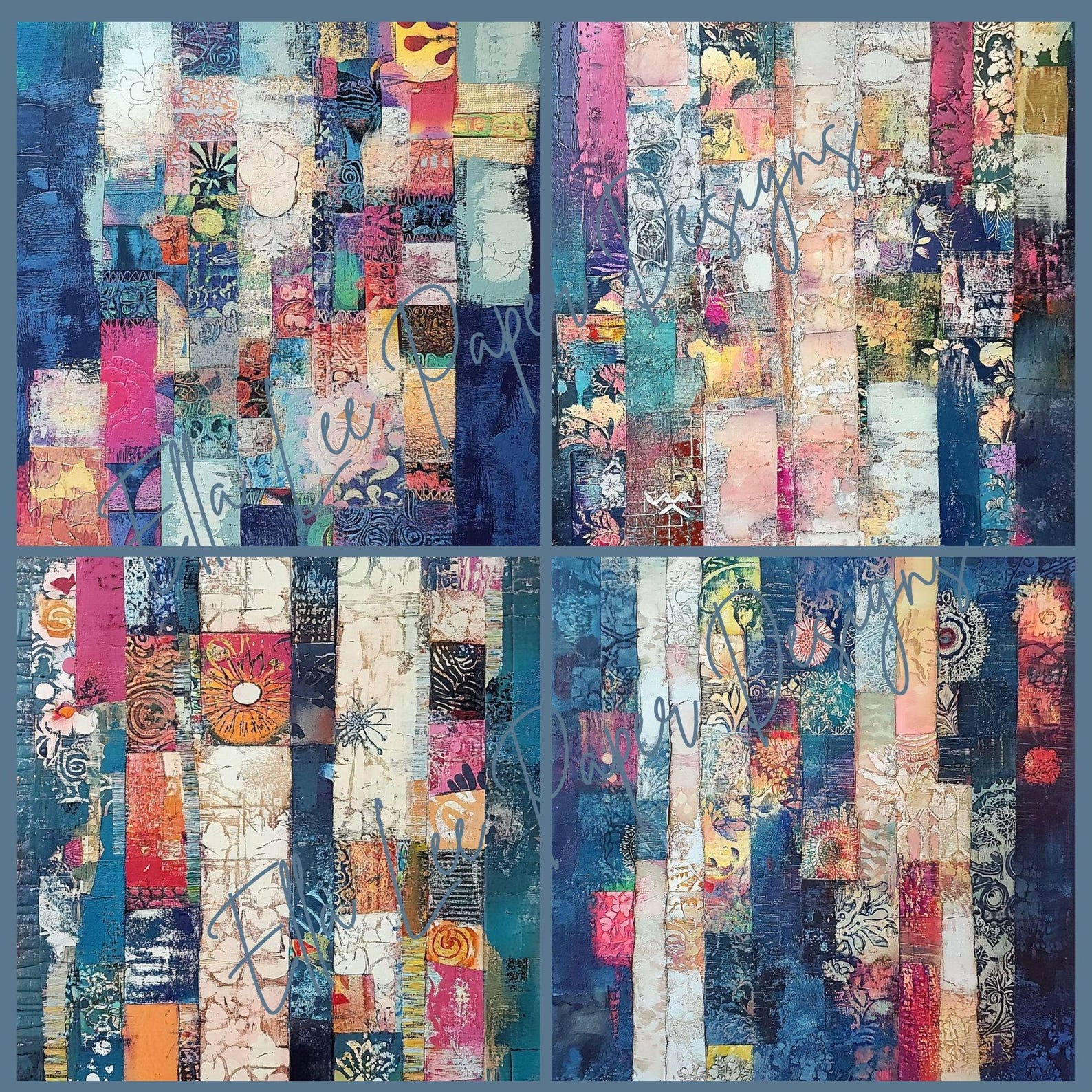 20 Junk Journal Digital Pages Instant Download 12 X 12 Inch Perfect for ...