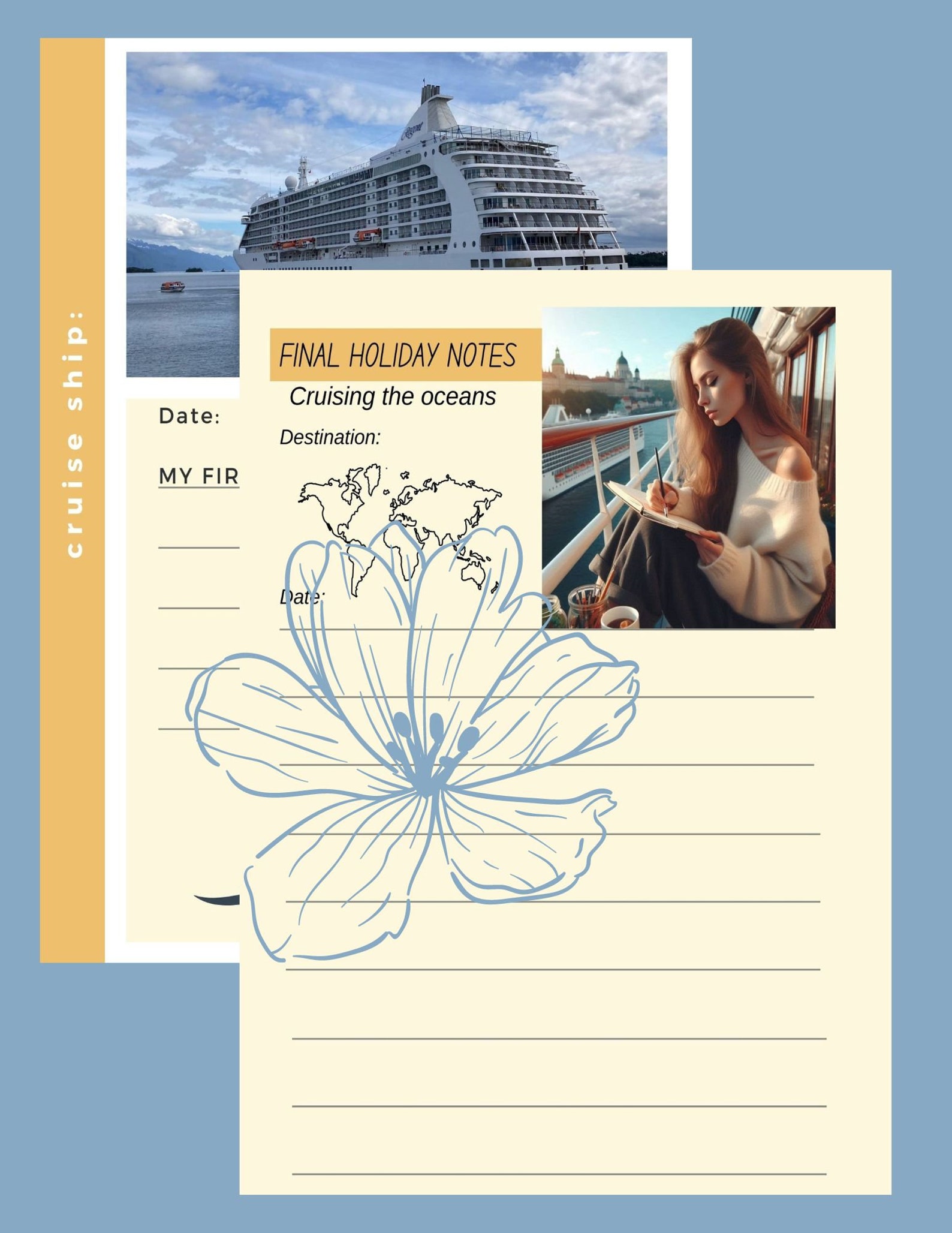 Build a Travel Journal the Cruise Set Travel Journal Pack Journaling ...
