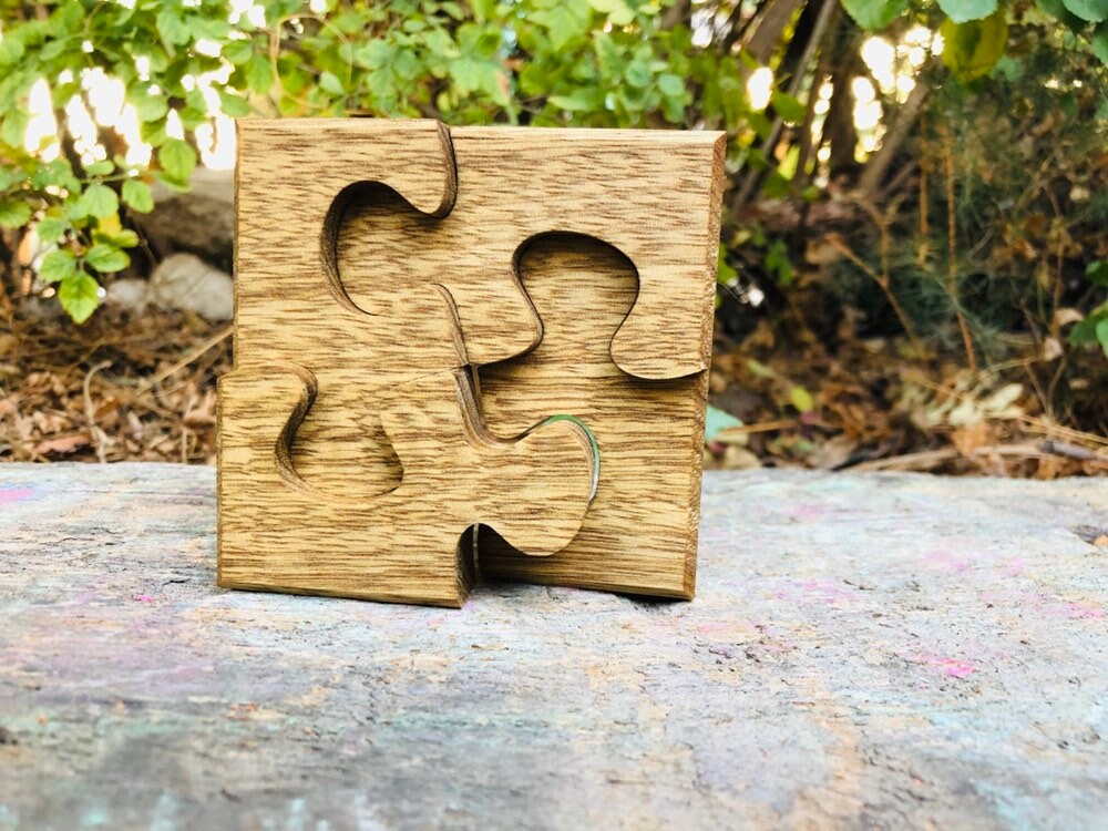 Wooden brain teaser. | Etsy
